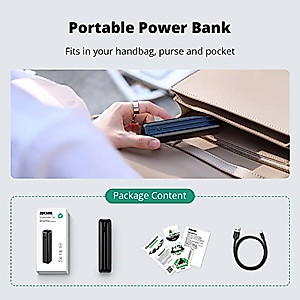 Zendure Power Bank 5000Mah Portable Charger 20W PD Quick Charge 2 Device Simultaneously Ultra Compact External Battery Pack for iPhone Tablets Game Consoles Readers Samsung-5K Mini