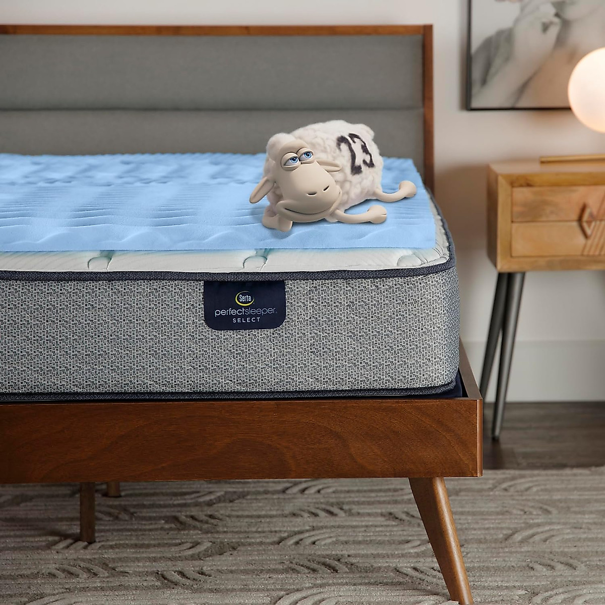 Serta Comfort Zone Cooling Memory Foam Mattress Topper, 1.5 Inch, Twin