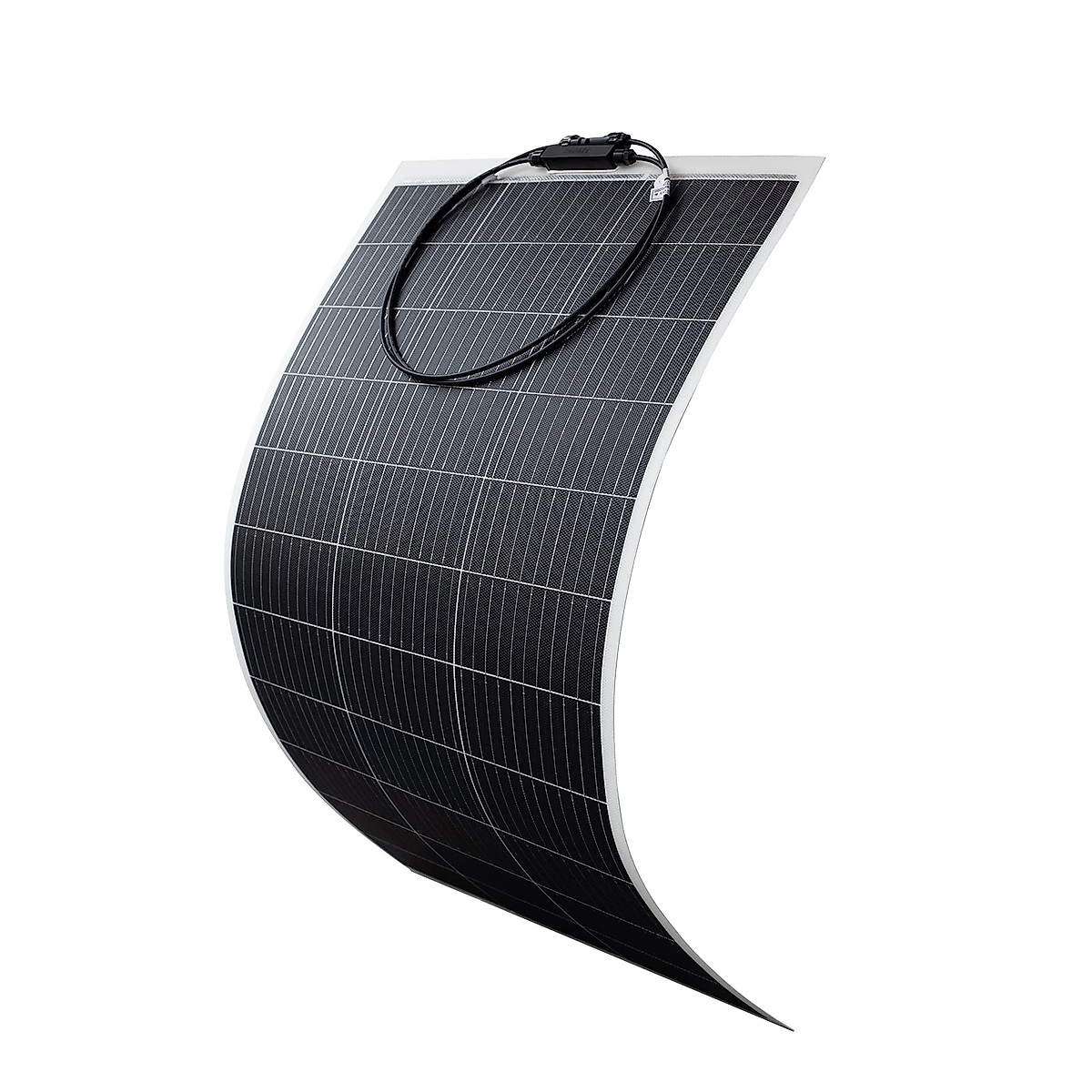 XDAY Flexible Solar Panel 100W 18V Monocrystalline Bendable Mono Off-Grid Charger for Marine RV Cabin Van Car Uneven Surfaces