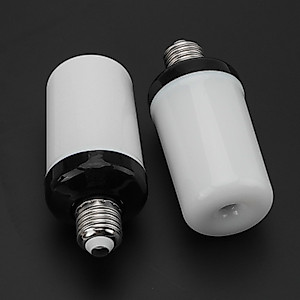 Bestview LED Flame Effect Light Bulbs,4 Modes Smart E26/E27 Base Flickering Fire Light Bulbs for Halloween, Christmas, Party, Porch, Indoor&Outdoor Home Decoration Lighting (Purple 2 Pack)