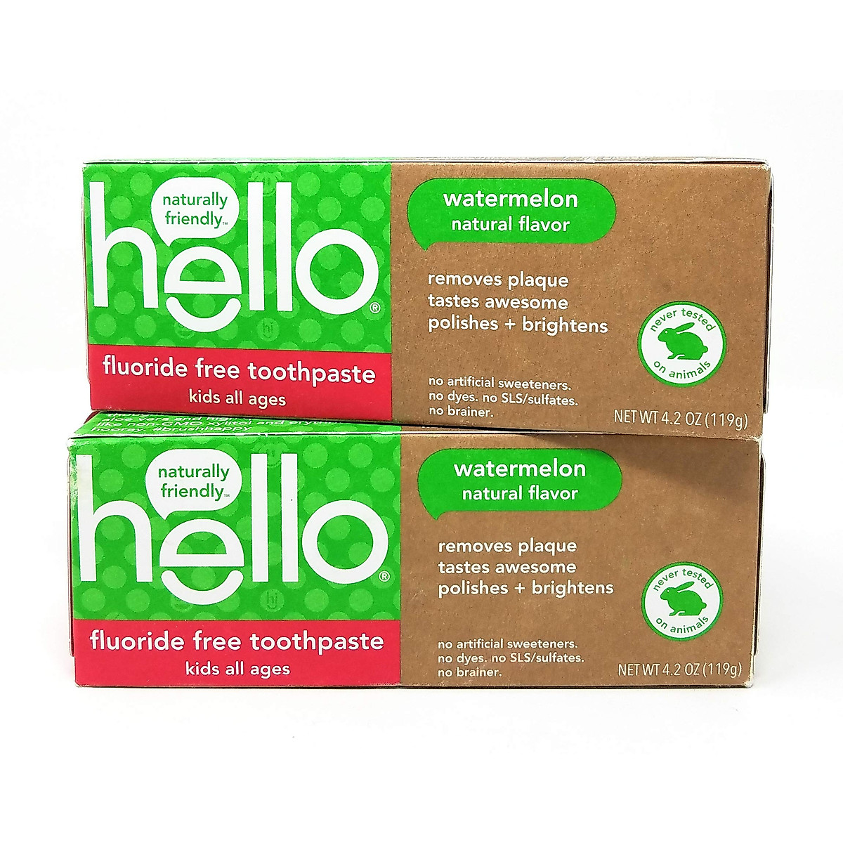 Hello Products LLC - Tpst Natural Wtrmln Flrd Free - Case of 6-4.2 OZ