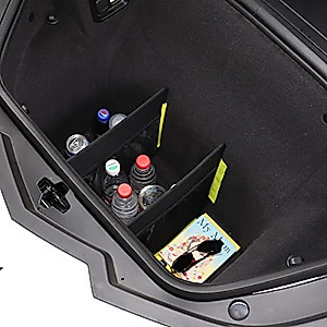 CHEAYAR Front Trunk Organizer Compatible with Corvette C8 Stingray 2020-2023, Organizer Storage with Mesh Pocket and Dividers, Front Trunk C8 Accessories