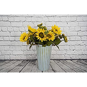 Harfirbe 5X7ft White Brick Photography Background Retro Wooden Floor Portrait Photo Studio