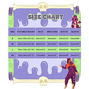 Oiziuzio Adult Dragon Onesie Animal Pajamas Halloween Dragon Cosplay Costume for Women Men, Purple L