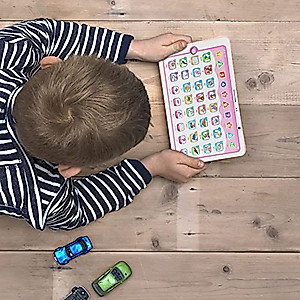 High Definition Pattern Kids Tablet Boys Learning Tablet Pc, Numbers, Math, Early Development Interactive Electronic Toy Baby Toys for Boys and Girls