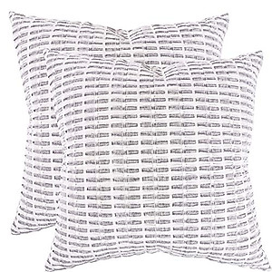 KAF Home Pleated Please Pillow Cover 20 x 20-inch 100-Percent Cotton | Set of 2 Pillow Covers (Gray, 20 x 20)