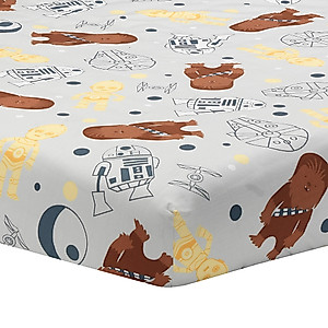 Lambs & Ivy Star Wars Signature Millennium Falcon 4-Piece Baby Crib Bedding Set