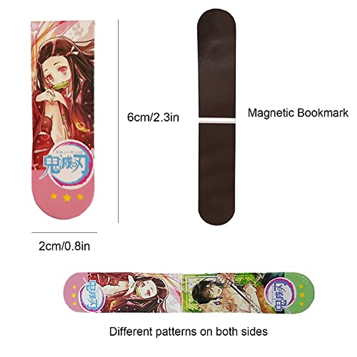 Anime Bookmark Random 12pcs Magnetic Bookmark Anime Merch Anime School Supplies (Guimie 2 Bookmark)