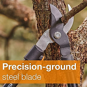 Fiskars 28" Steel Blade Garden Bypass Lopper and Tree Trimmer - Sharp Precision-Ground Steel Blade Tree Cutter for Branches up to 1.5" Diameter