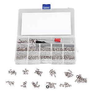 Computer Screw Set, Computer Screws, Tight and Regular Threads, nondeformable for Laptop
