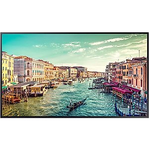 SAMSUNG QM65R 65 inch 4K UHD 3840x2160 24/7 Commercial Signage LED Display for Business, HDMI, Wi-Fi, and 3-Year WRNTY, 500 nit (LH65QMREBGCXZA), Black
