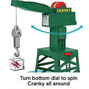 Thomas & Friends Cranky the Crane Playset for Preschool Kids Ages 3 Years and Older