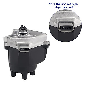 JDMON Compatible with Ignition Distributor Acura Honda Accord LX EXCL L4 2.3L 1998 1999 2000 2001 2002 Replace 30100-PAA-A01 30100-PAA-02 Includes Ignition Module Cap And Rotor