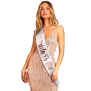 Bride to Be Sash - Bachelorette Party - Bridal Shower Party - Wedding Decorations - Bachelorette Party Gift - Bridal Shower - Engagement Party Decoration - Bridal Accessories - White and Gold Foil