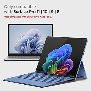 Spigen Stand Folio Designed for Microsoft Surface Pro 11 / Surface Pro 10 / Pro 9/8 Case Cover with Pen Holder (2024/2022/2021) - Black