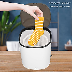 Asixxsix Portable Washing Machine, 4.5L Small Turbine Laundry Washer with Spin Drain Basket Mini Washing Machine, Small Washer for Baby Clothes Underwear Apartment Dorm Camping RV Travel