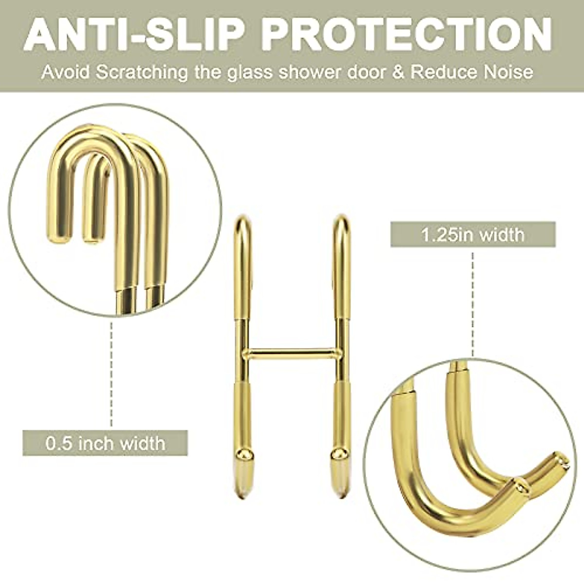 Shower Door Hooks 3 Pack,Over The Glass Door Hooks,Towel Hook for Frameless Glass Shower Door,Heavy Duty Rack Hooks for Robe,Towel