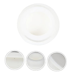 HOOTNEE 4 Pcs Basin Water Plug Stopper Suction Sink Stopper Sinks Hair Stopper Bathtub Kitchen Sink Basket Sink Filter Sealing Sink Premium Sink Stopper Drain Plug White