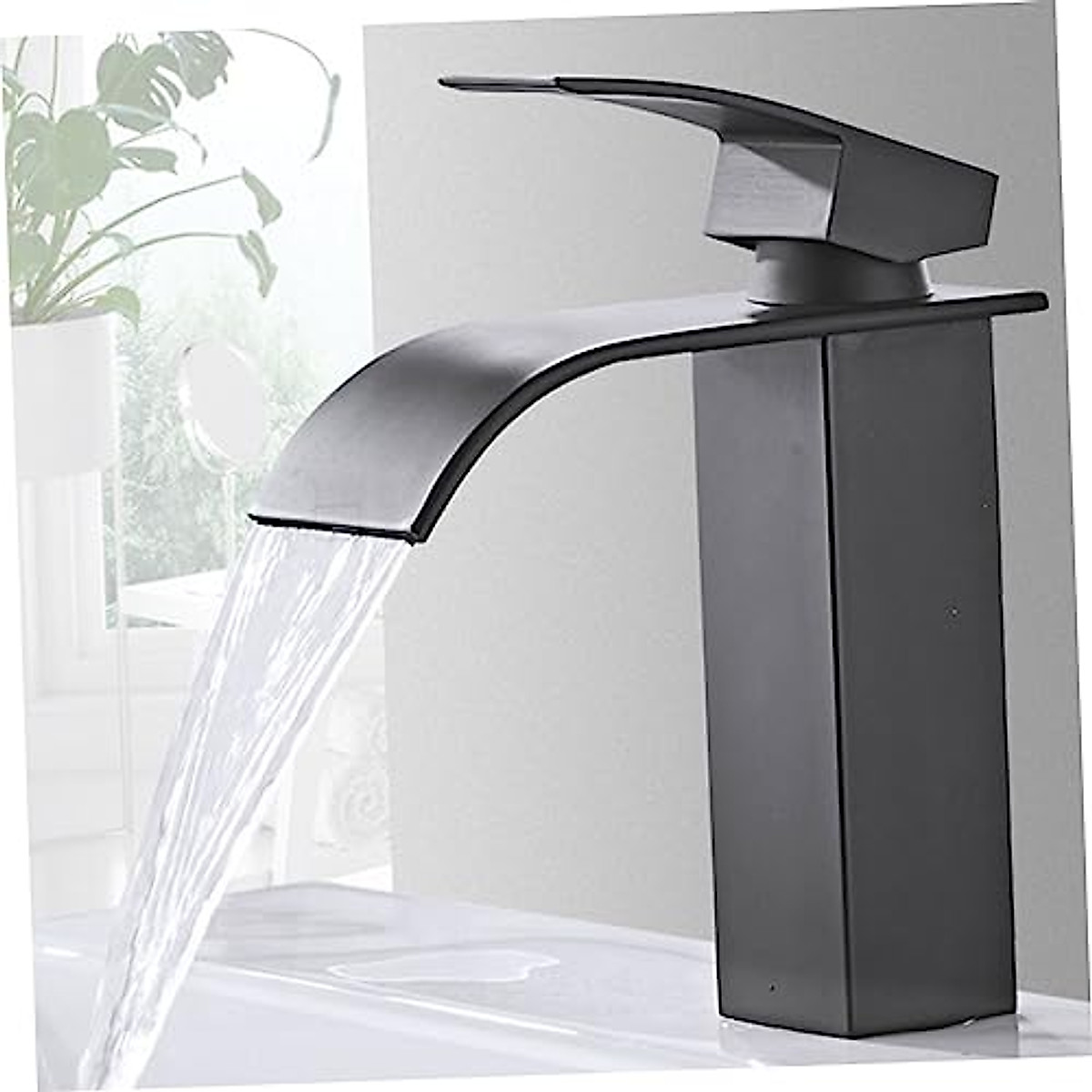 Homoyoyo Bathroom Faucet Replaceable Sink Faucet Kitchen Faucet with Sprayer Kitchen Sink Sprayer Waterfall Sink Black Sink Faucets for Bath Sinks Household Accessories Stainless Steel