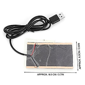 Heat Pad For Reptiles, 5W Portable Heating Pad Carbon Fiber Reptile Heating Pad 45˚C USB Heating Film Heat Mat For Reptiles Low Power Heat Pad For Home Outdoors Daily Use