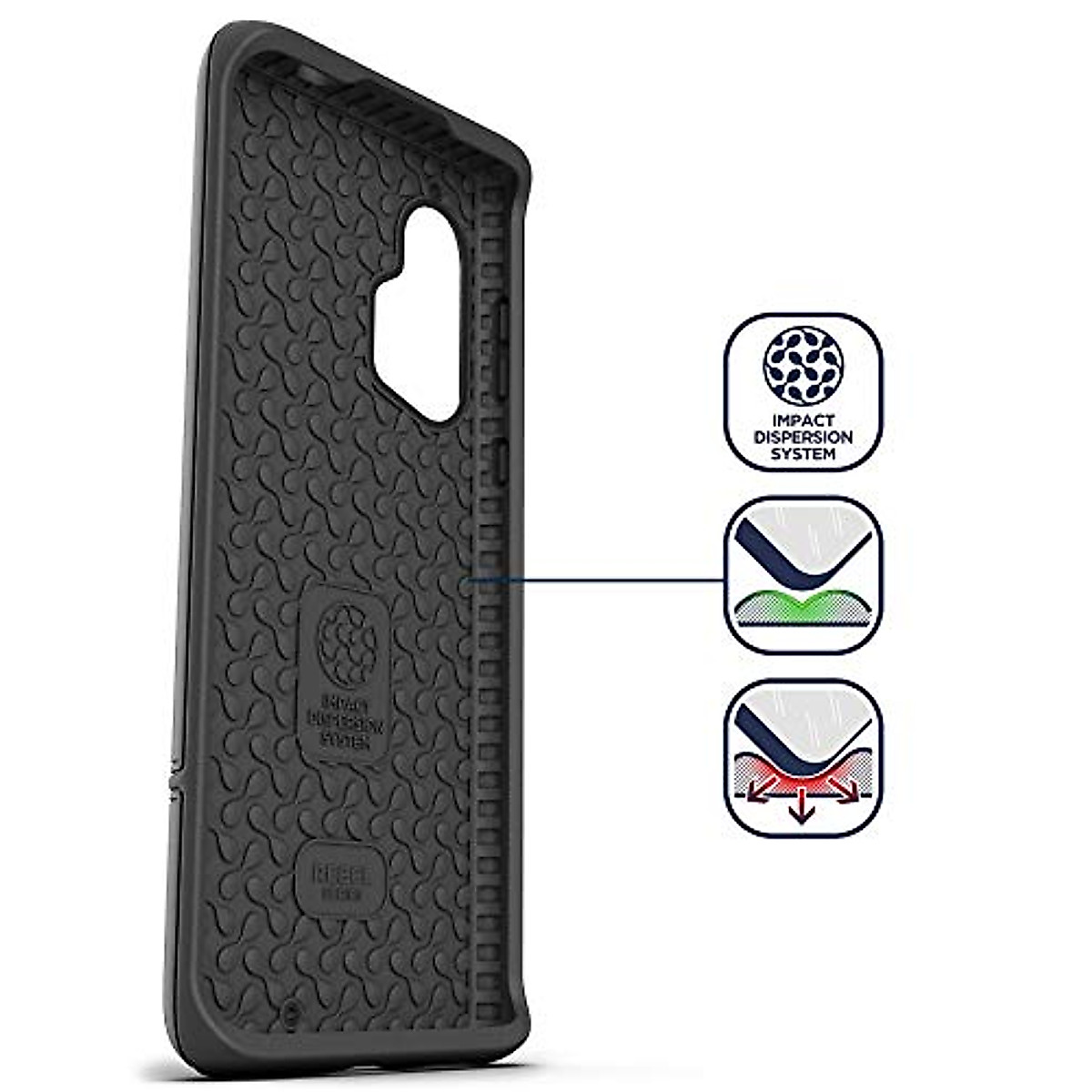 ENCASED Heavy Duty Motorola Edge Plus Case (2020 ONLY) Military Grade Full Body Rugged Cover for Moto Edge+ (Black)