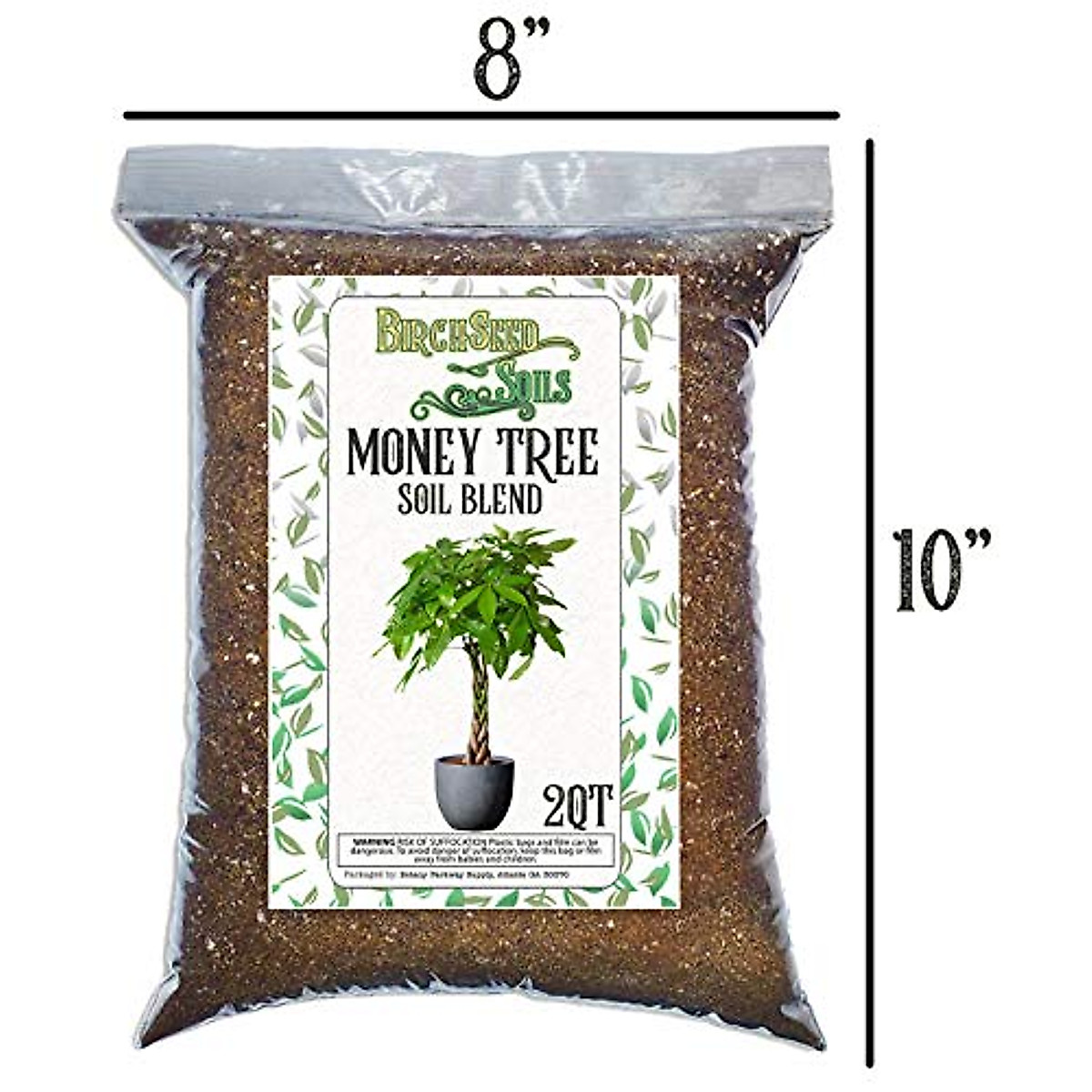 Money Tree Soil Blend All Natural Soil Mixture Formulated for Repotting and Planting Money Tree Plants 2 Quart Sized Bag