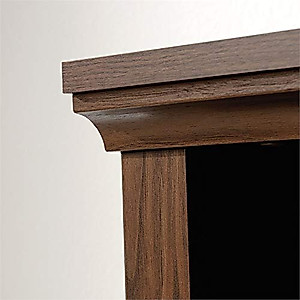 Sauder Misc Storage Contemporary 3-Shelf Wood Bookcase in Grand Walnut