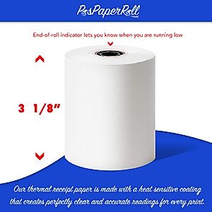 3-1/8" x 220' THERMAL PoS RECEIPT PAPER - 10 NEW ROLLS - MADE IN THE U.S.A.!