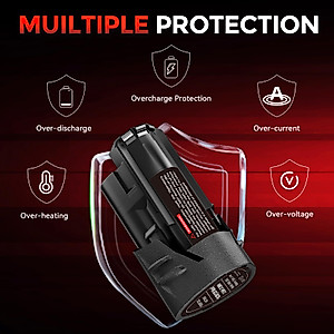 GROWFEAT 3.5Ah 12V Replacement for Milwaukee M-12 Battery Lithium-Ion Compatible with Milwaukee 12Volt Cordless Tools 48-11-2411 48-11-2420 48-11-2401 48-11-2402 48-11-2430 48-11-2440(2Pack)