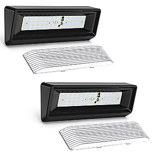 Leisure LED 2X RV Exterior Porch Utility Light XL 12v 650 Lumen Lighting Fixture. Replacement Lighting for RVs, Trailers, Campers, 5th Wheels Black Base Clear Lens (Black, 2-Pack)