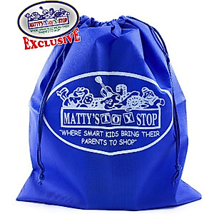 Deluxe 2" EVA Foam Colorful Building Blocks (30 PCS) Featuring Abc's, Numbers & Pictures with Bonus Matty's Toy Stop Storage Bag