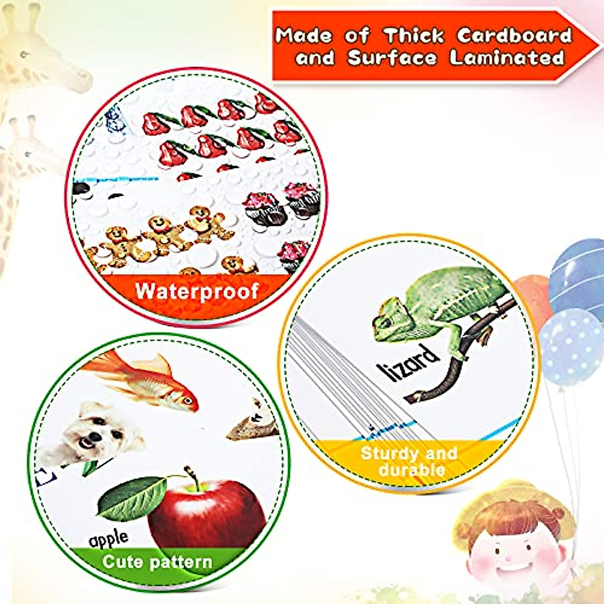 Cholemy Alphabet and Numbers Bulletin Board Strips Set Alphabet Number Wall Classroom Decoration Animal ABC Number 1-20 Line Wall Poster with Adhesive Dots for Playroom Bedroom Nursery Room Decoration