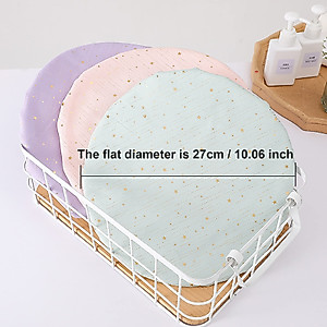 Qeuly 2 Pack Waterproof Shower Cap, Reusable Shower Cap for Women, Elastic Bathing Shower Hat Double Layers Bathing Hair Cap PEVA Lined Shower Hair Bath Cap (Pink Dots / Star)