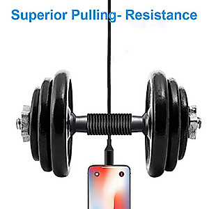 Apple MFi Certified 26FT/8M Lightning Cable - Fast Charging for iPhone 12/11/Pro/X/Xs Max/XR/8 Plus/7 Plus/6s & More - Black