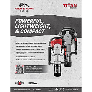 Titan PGD1032H Gas-Powered Post Driver