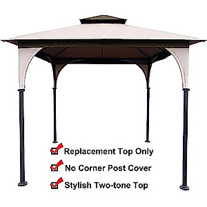 SCOCANOPY Replacement Canopy Top for 8' x 8' Gazebo #L-GZ375PST, L-GZ375PST-3
