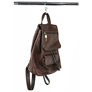 Mawa by Reston Lloyd Accessory Portable Non-Slip Semi Round Single Hook Hanging Clothes Pins/Clips for Laundry or Travel, Style K/1, Set of 5, Black