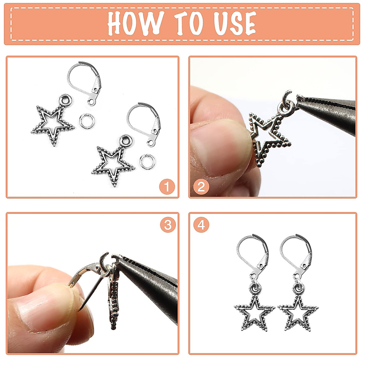 TOAOB 200pcs French Earring Hooks Leverback Ear Wire 10x15mm Silver and Gold Plated Metal Brass Hypoallergenic Earring Supplies Jewelry Making Findings