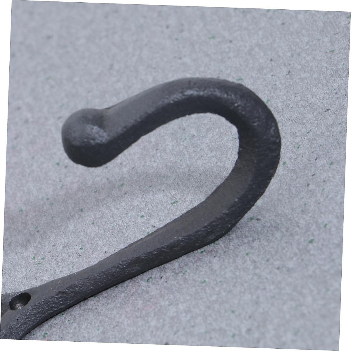 Ciieeo 2pcs Iron Hooks for Hanging Wood Clothes Hangers Retro Keychain Decorative Hooks Key Hanger Hooks Black Wall Hooks for Hanging Wall Mounted Coat Mounted Clothes Hanger Love Hat