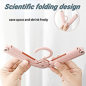 Travel Folding Hangers (3pcs), Portable Folding Clothes Hangers, Save Space and Easy to Carry