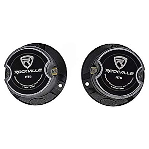 Rockville Pair X6.5C Competition 6.5" 1000W Component Speakers/Titanium Tweeters, black,silver