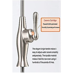 Reverse Osmosis RO Water Filter Non Air Gap Faucet | Brushed Nickel