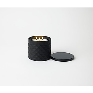 Gold Canyon Signature Medium Candle, Sunkissed Cedar Scented Candle, 14 oz., Three Wicks, 100% Natural Soy Wax Candle, Matte Black Glass Jar, Notes of Bergamot, Cedarwood, Spicy Woods, & Clean