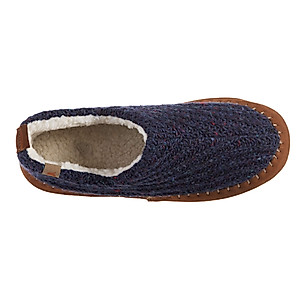 Acorn womens Camden Recycled Moccasin With Berber Lining Slipper, Navy Blue, 9-Aug US