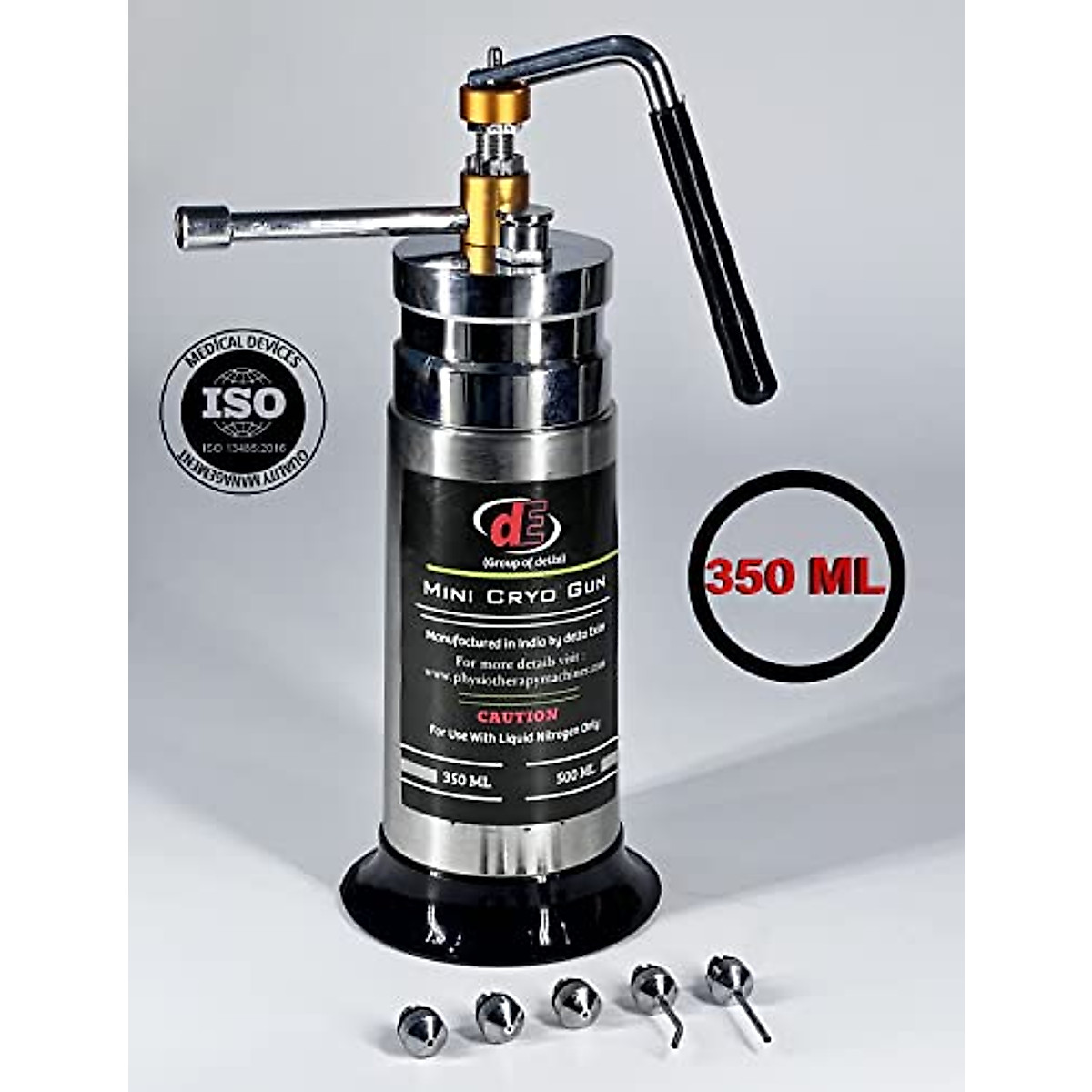 Mini Cryo Gun Liquid Nitrogen Spray Can for Dermatology, New Cryo 350 ML Capacity by Group Of Delta