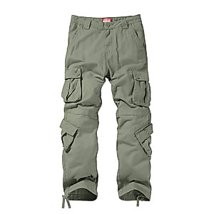 Match Men's Wild Cargo Pants(Light Green,34)