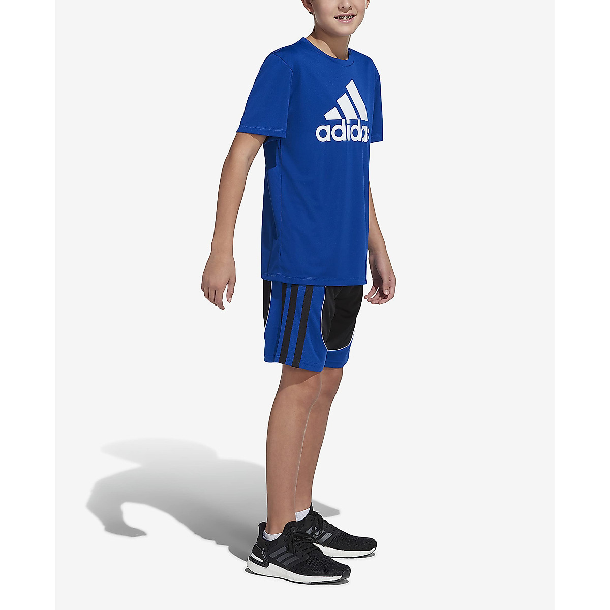 adidas Boys' AEROREADY Basketball Creator Shorts, Black, Large (14/16)