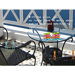 Beach Towel Clips for Beach Chairs Cruise Chairs,Towel Clips for Chairs,FULLINY 10 Pack Fort Clips Beach Chair Clips,Plastic Clips with Excellent Pinching Power to Keep Towels from Blowing Away