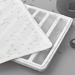 purifyou Silicone Ice Cube Tray for 40oz Stanley Tumbler Cup with Lid, 7PCS Long Ice Stick Trays, Bottle Water, Juice, Easy Push & Pop-Out Ice Maker for Freezer