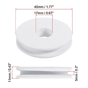 PATIKIL 1.77 Inch Fishing Line Spool, 1 Set/8 Pack EVA Foam Fishing Winding Board Plates Fly Fishing Gear Organizer with Case for Fishing Line Storage, White